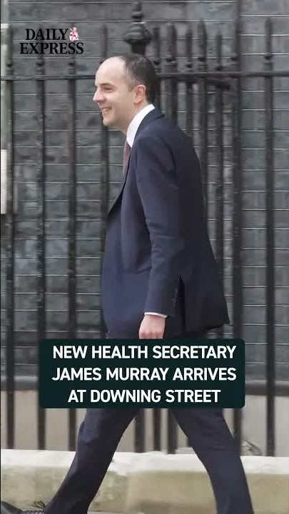 New health secretary James Murray arrives at Downing Street