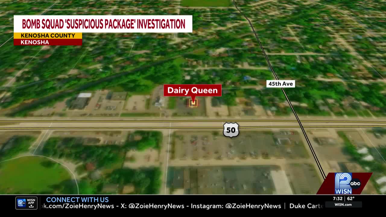 Bomb squad investigates suspicious package outside Pleasant Prairie ...