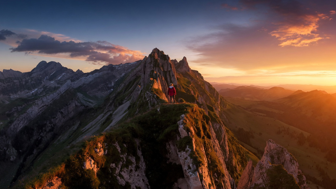 Chasing dramatic Swiss sunsets and most epic mountain hikes worldwide