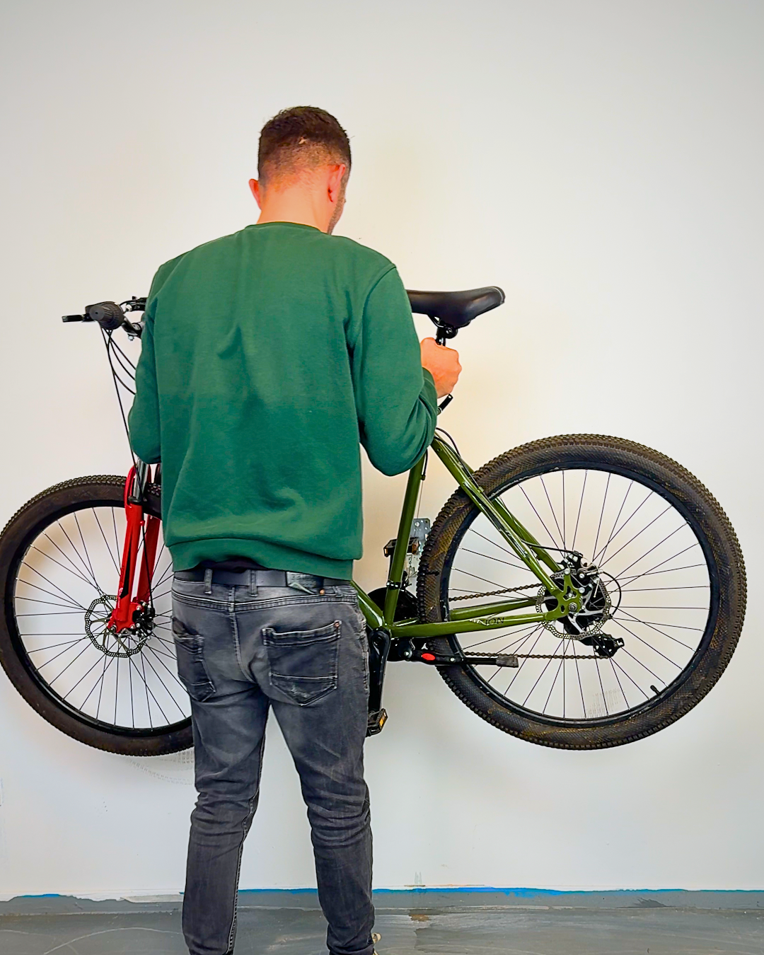 Building a wall bike rack 🚲