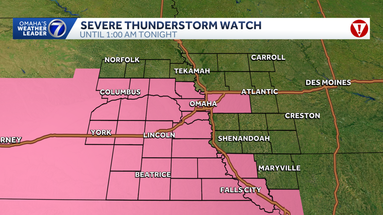 Tornado Warning Issued For A Nebraska County