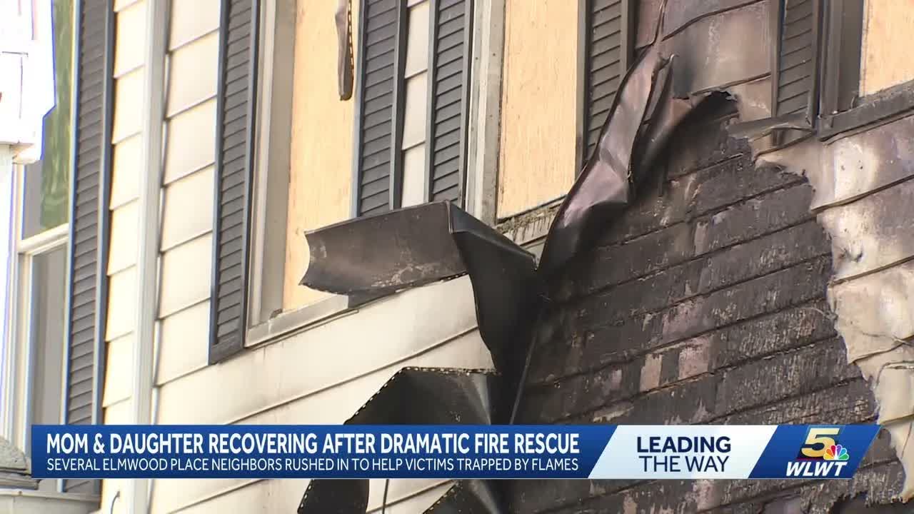 Elmwood Place neighbors rally around mom, daughter after dramatic fire ...