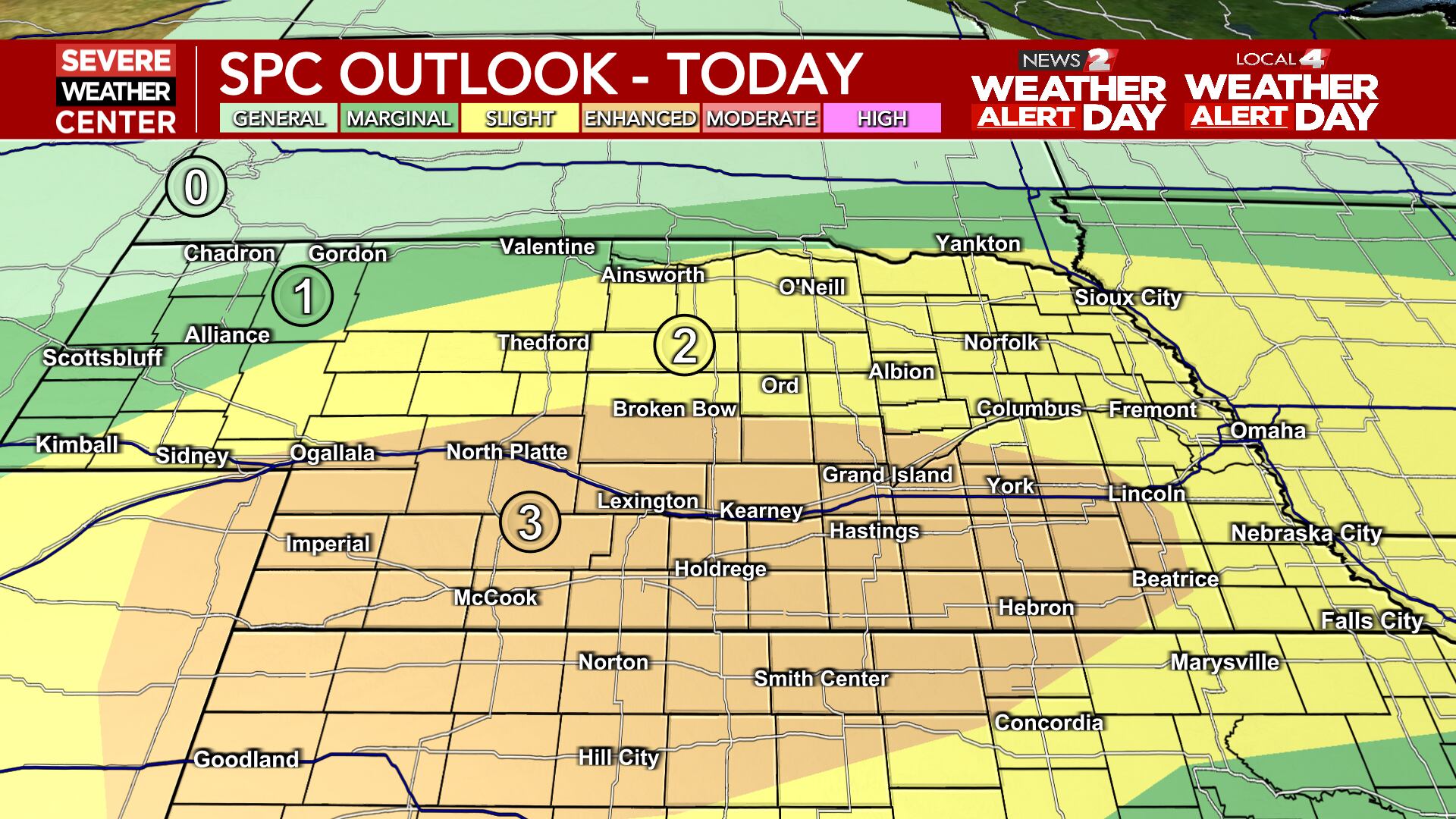 Weather alert day; severe storms possible today and tomorrow