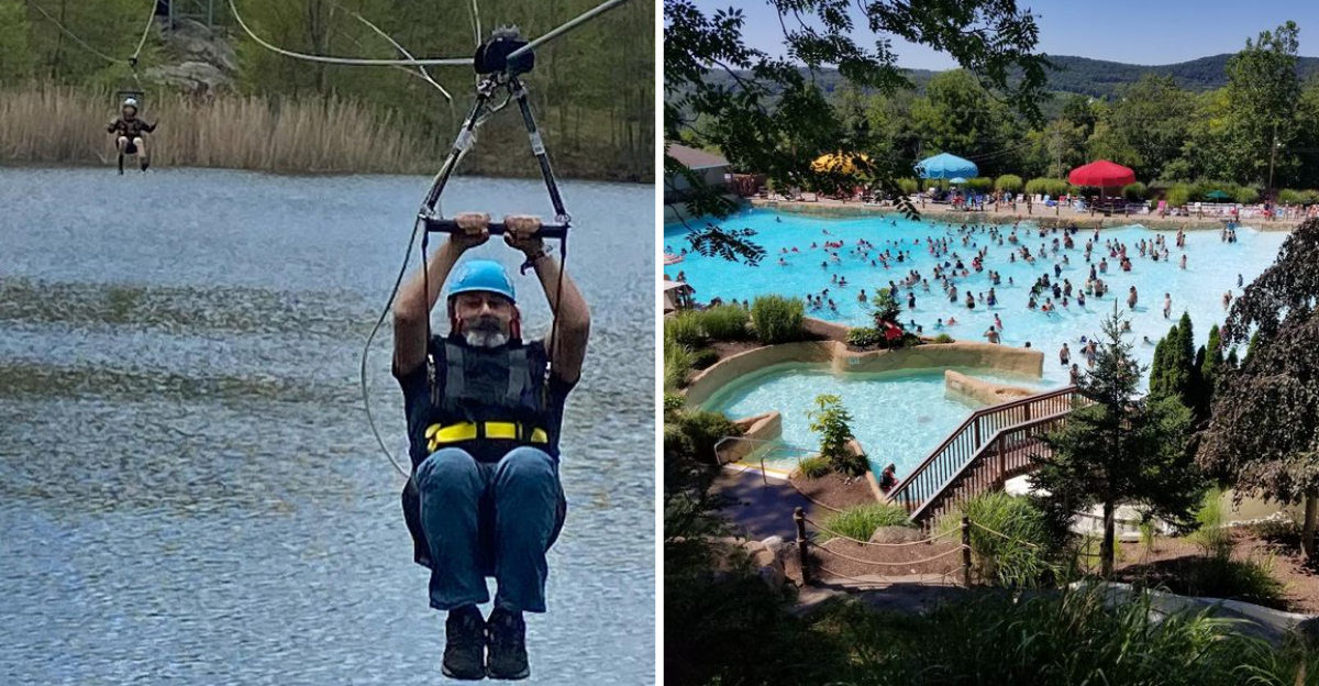 World’s tallest double-loop waterslide and mountaintop zip tour await ...