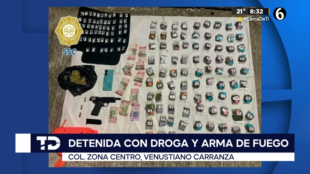 Detienen a mujer con más de 100 dosis de narcóticos en la Venustiano ...