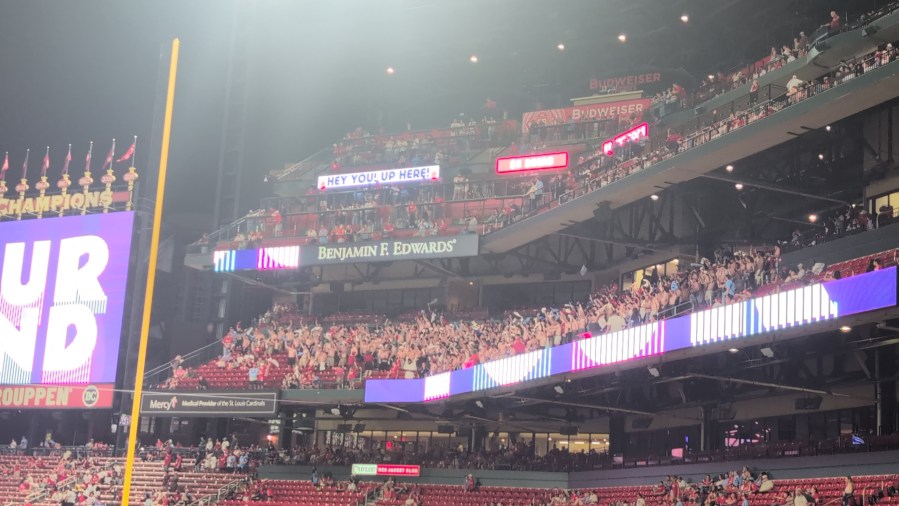 Tarps off – Shirtless fans take over Busch Stadium in Cardinals’ walk ...