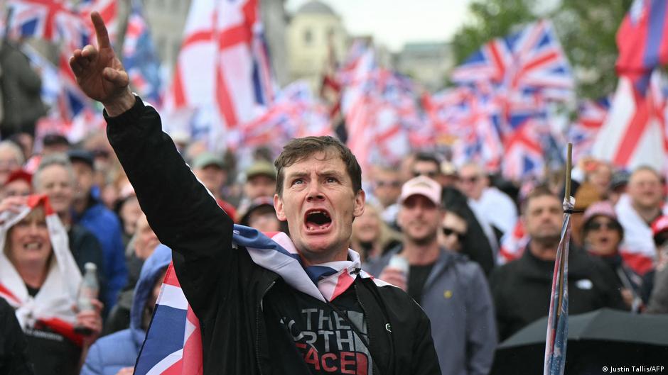 UK far-right group stages anti-immigration protest in London