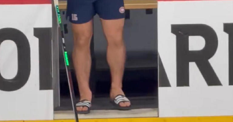 Habs star risks it all and steps onto the ice in flip flops before Game 6!