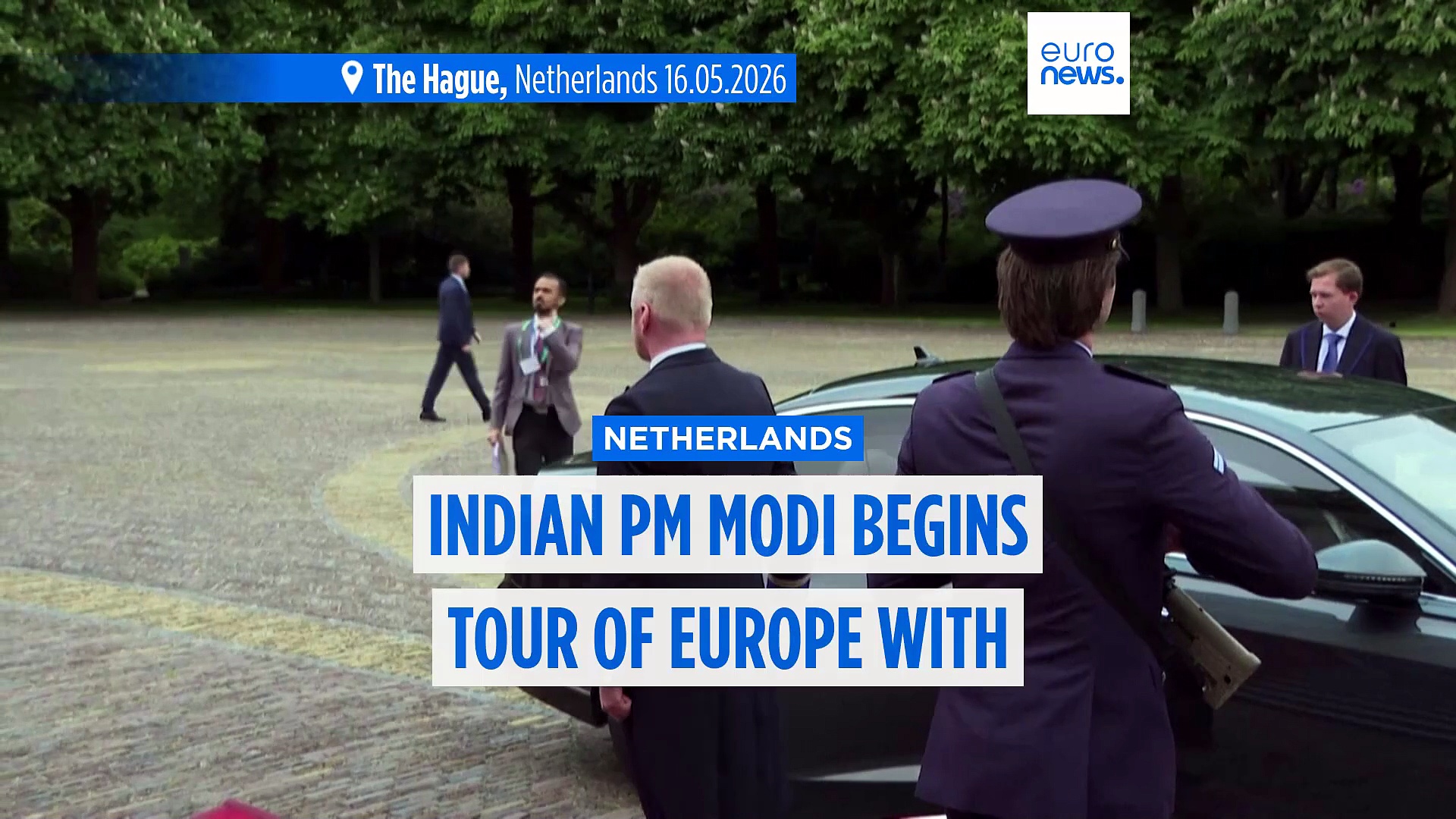 Indian PM Modi begins European tour with meeting of Dutch royals