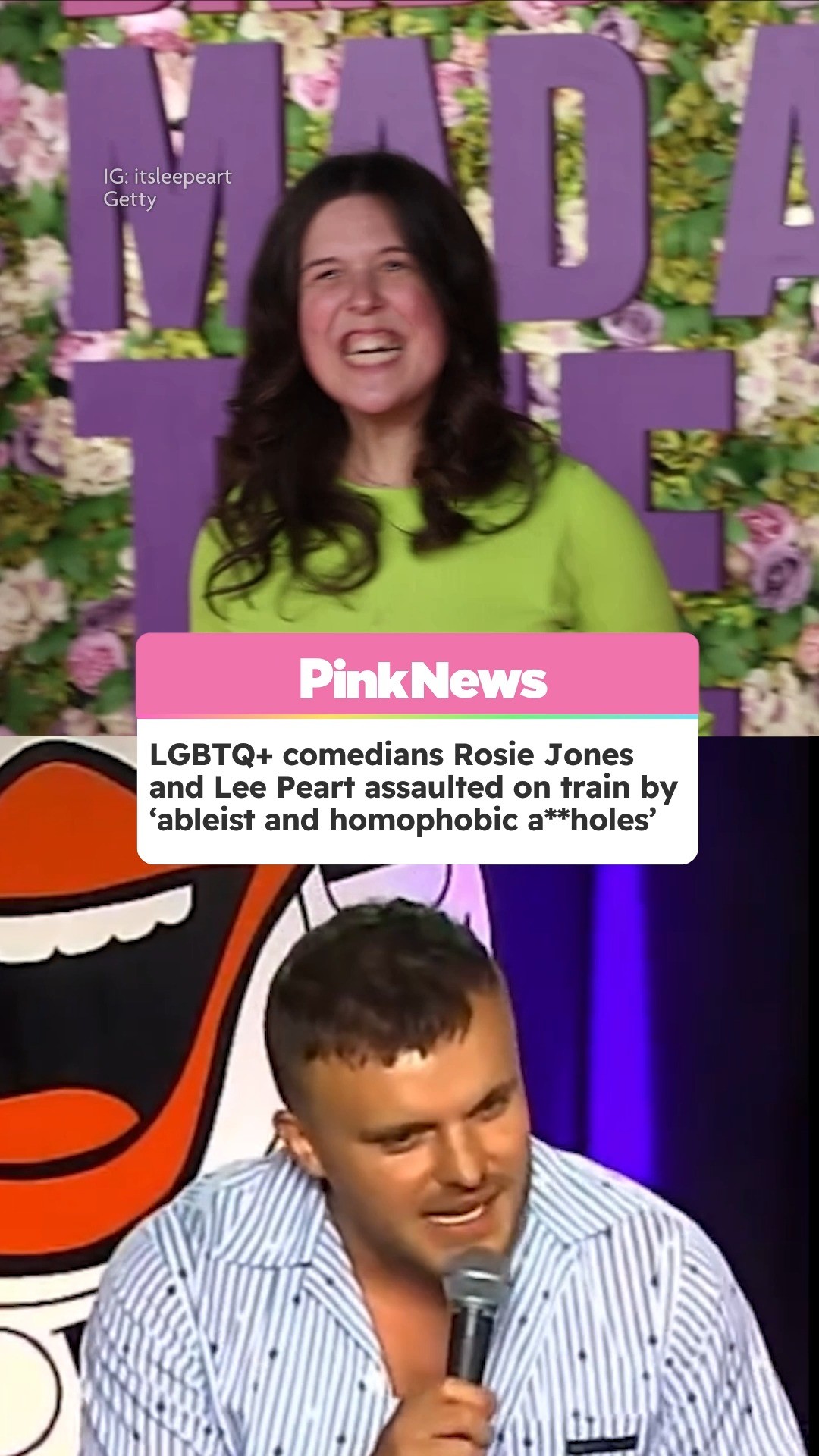 Comedians Rosie Jones & Lee Peart attacked on train in "ableist and ...