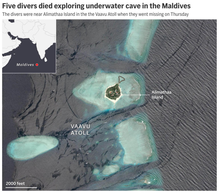 Maldives suspends search for 4 Italians in underwater cave after ...
