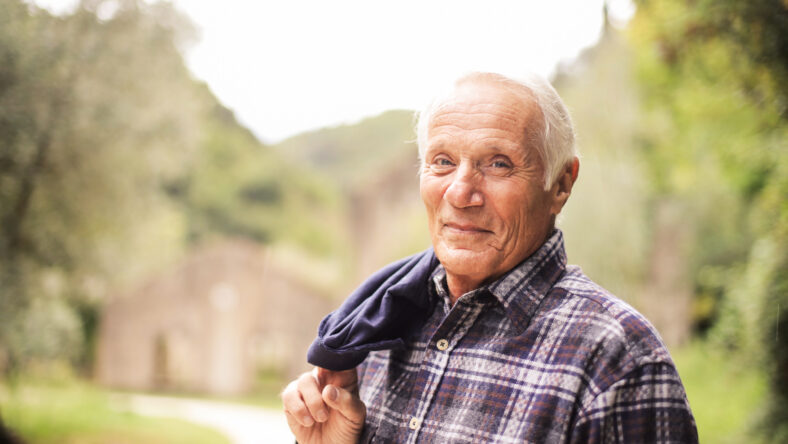 Her neighbor's grandpa is stuck home alone all day and is creeping her out