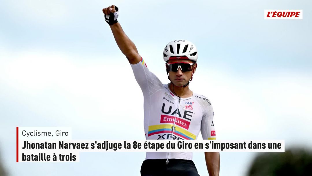 Jhonatan Narvaez s'adjuge la 8e étape du Giro en s'imposant dans une ...
