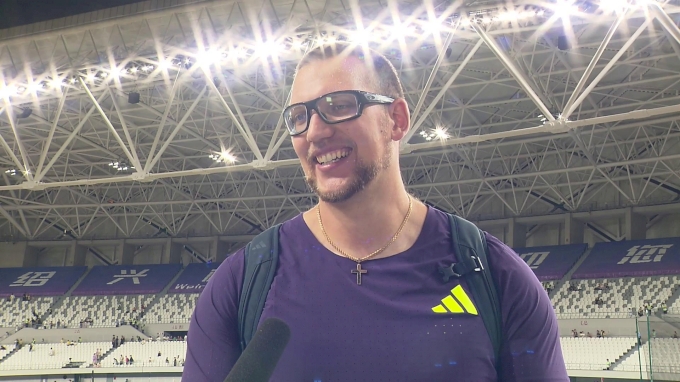 Kristjan Čeh wins the discus with a 70.58m meeting record in Shanghai