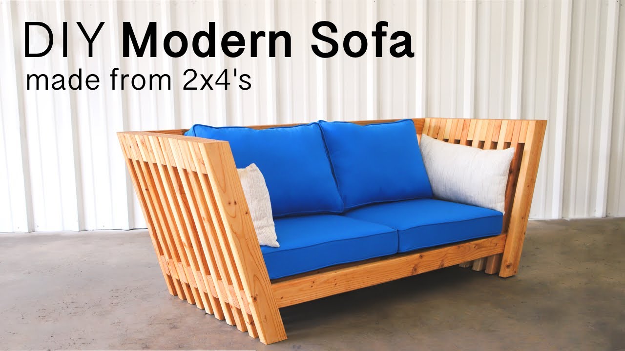 I built a modern sofa for under $100! 🛋️