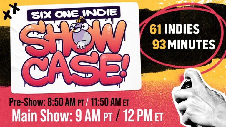 Six One Indie Showcase 2026: 61 games, 93 minutes