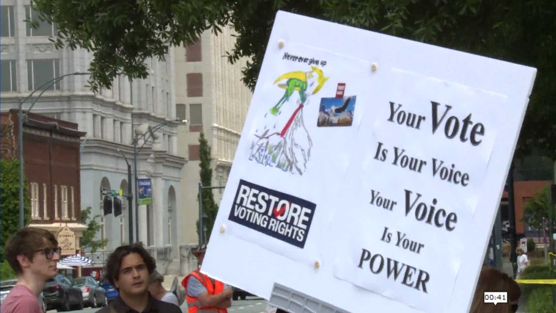Guilford County group holds voting rights solidarity event