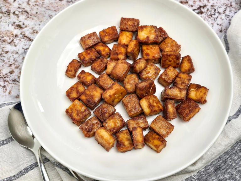 Crispy baked tofu