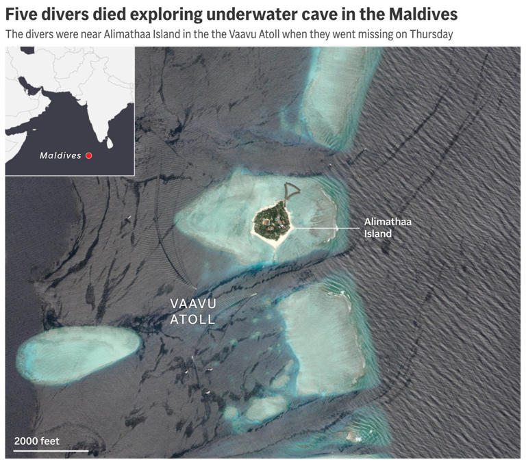 Maldives suspends search for 4 Italians in underwater cave after ...