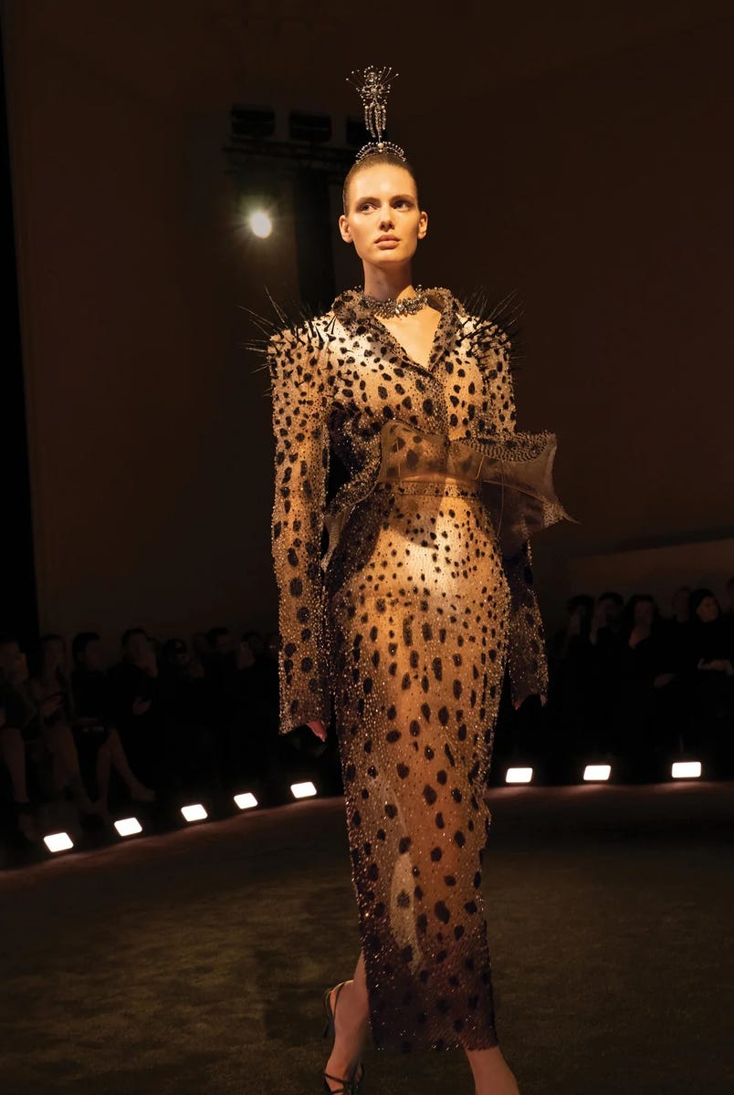 Chloé Zhao transforms into a spiky Schiaparelli blowfish for Cannes