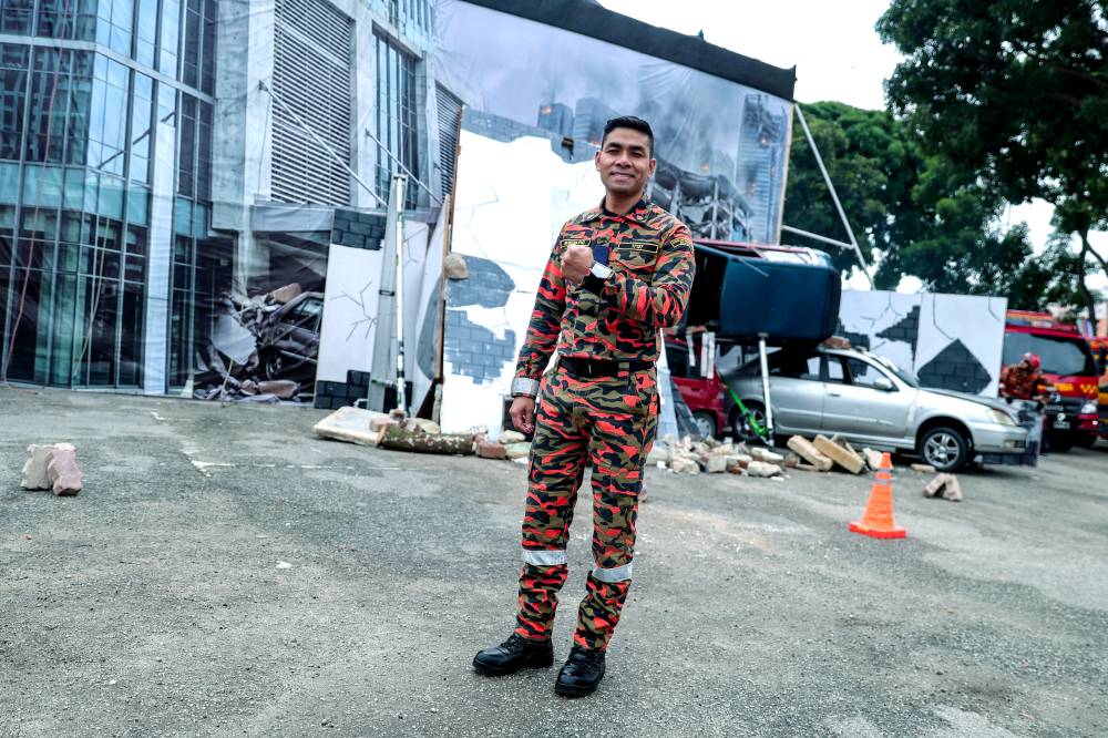 Syafiq Farhain keeps firefighting career close to heart