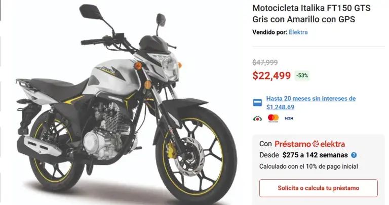 ¿Quieres ahorrar gasolina? Salinas Pliego tiene esta moto Italika con ...