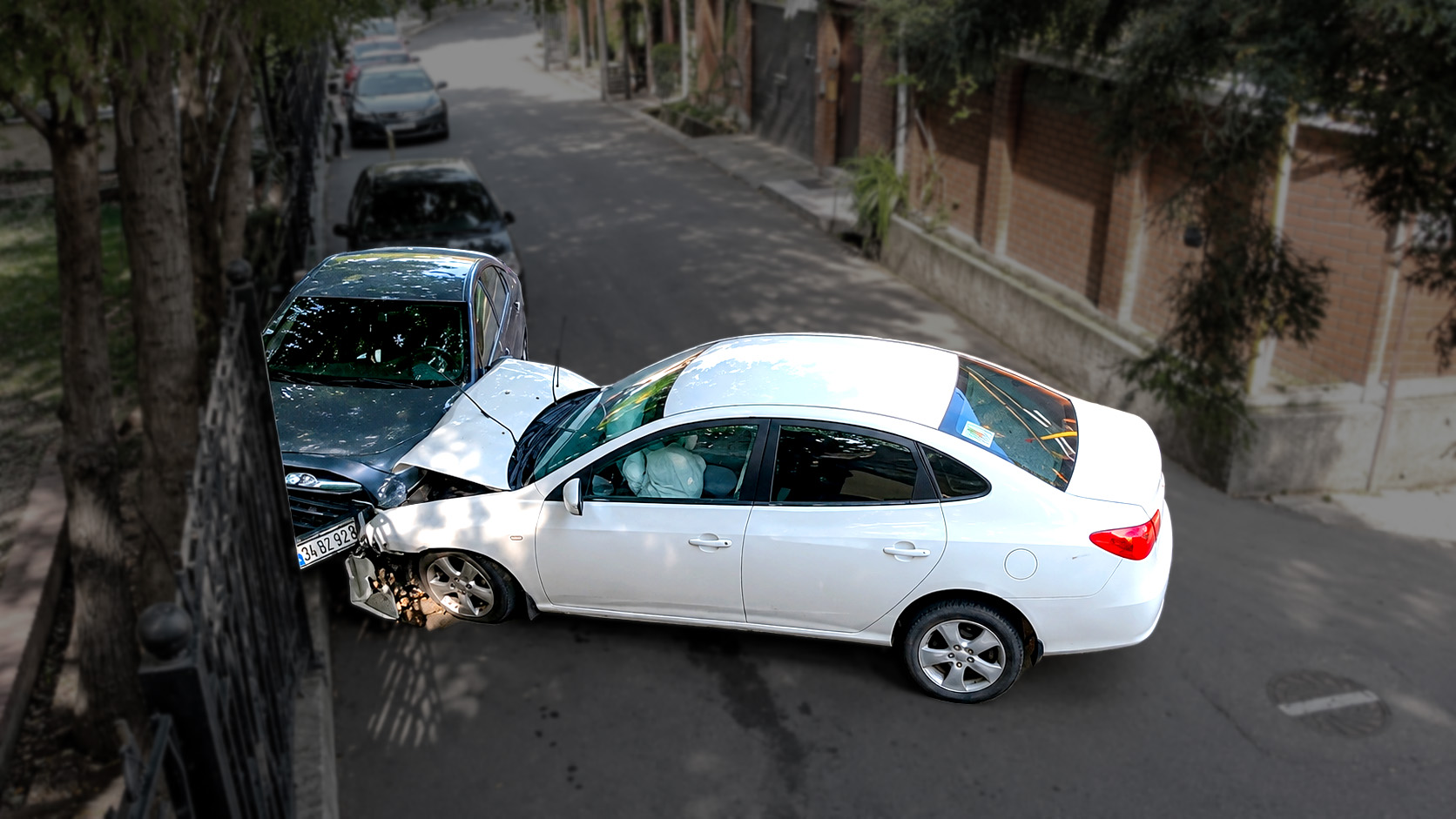Crash caught on cam