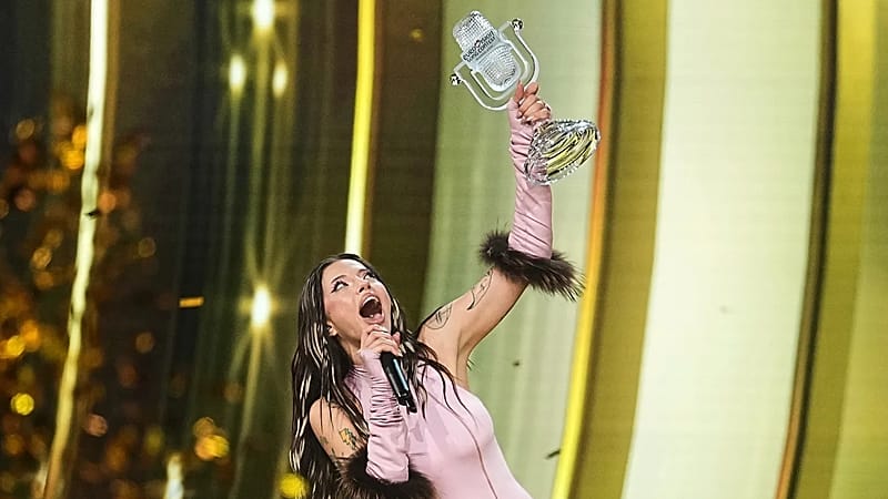 Watch: Tears and confetti as Bulgaria's Dara lifts Eurovision trophy