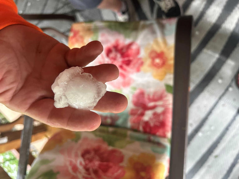 Photos: KETV viewers capture storms that brought large hail to western Iowa