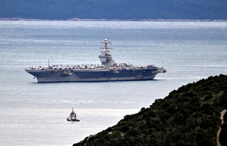 USS Gerald Ford aircraft carrier returns home after 326-day deployment