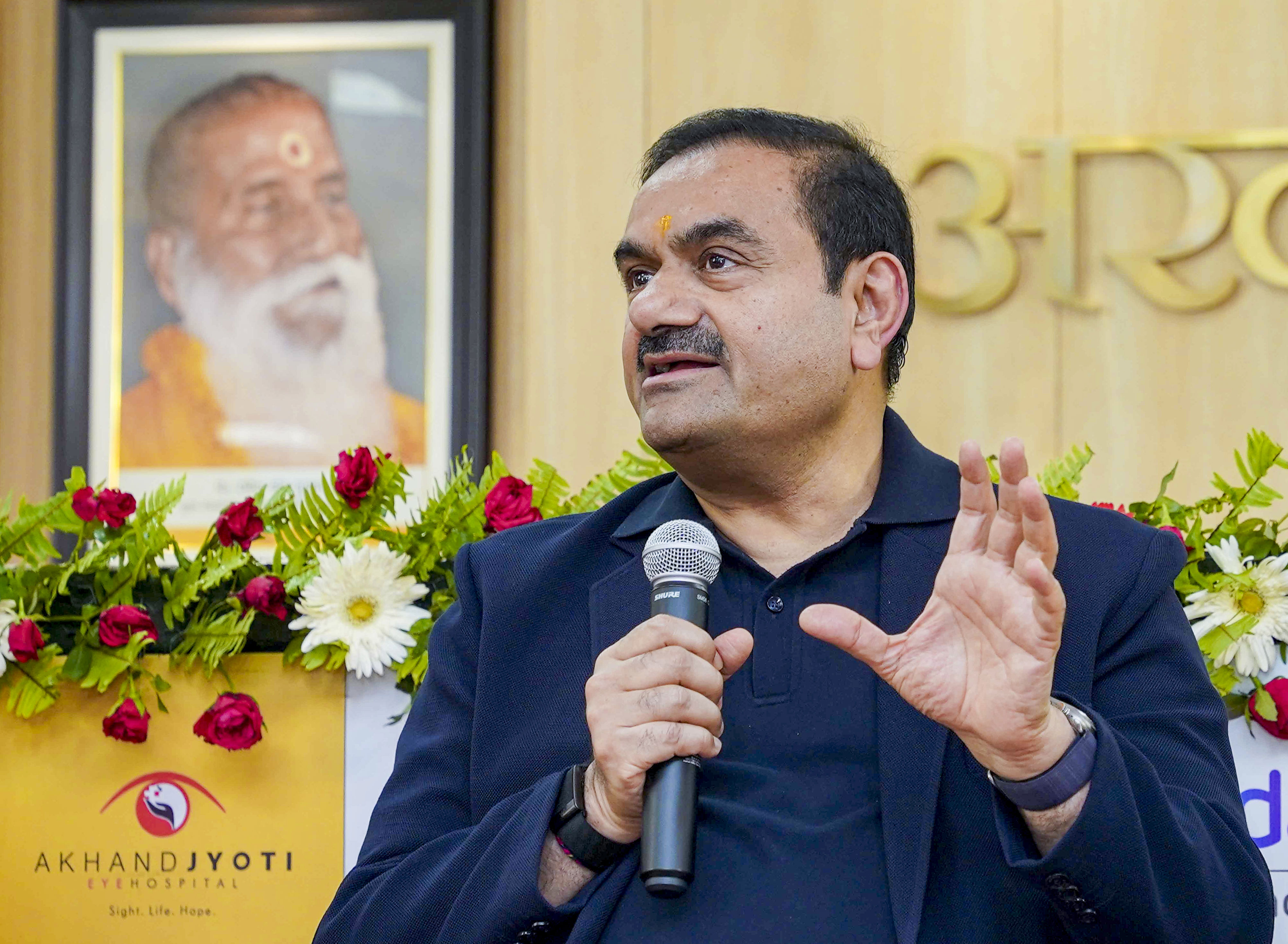 Gautam Adani performs bhoomi pujan for Adani Centre for Eye Diseases in ...