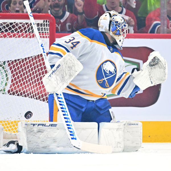Buffalo Sabres start, pull goaltender Alex Lyon in Game 6