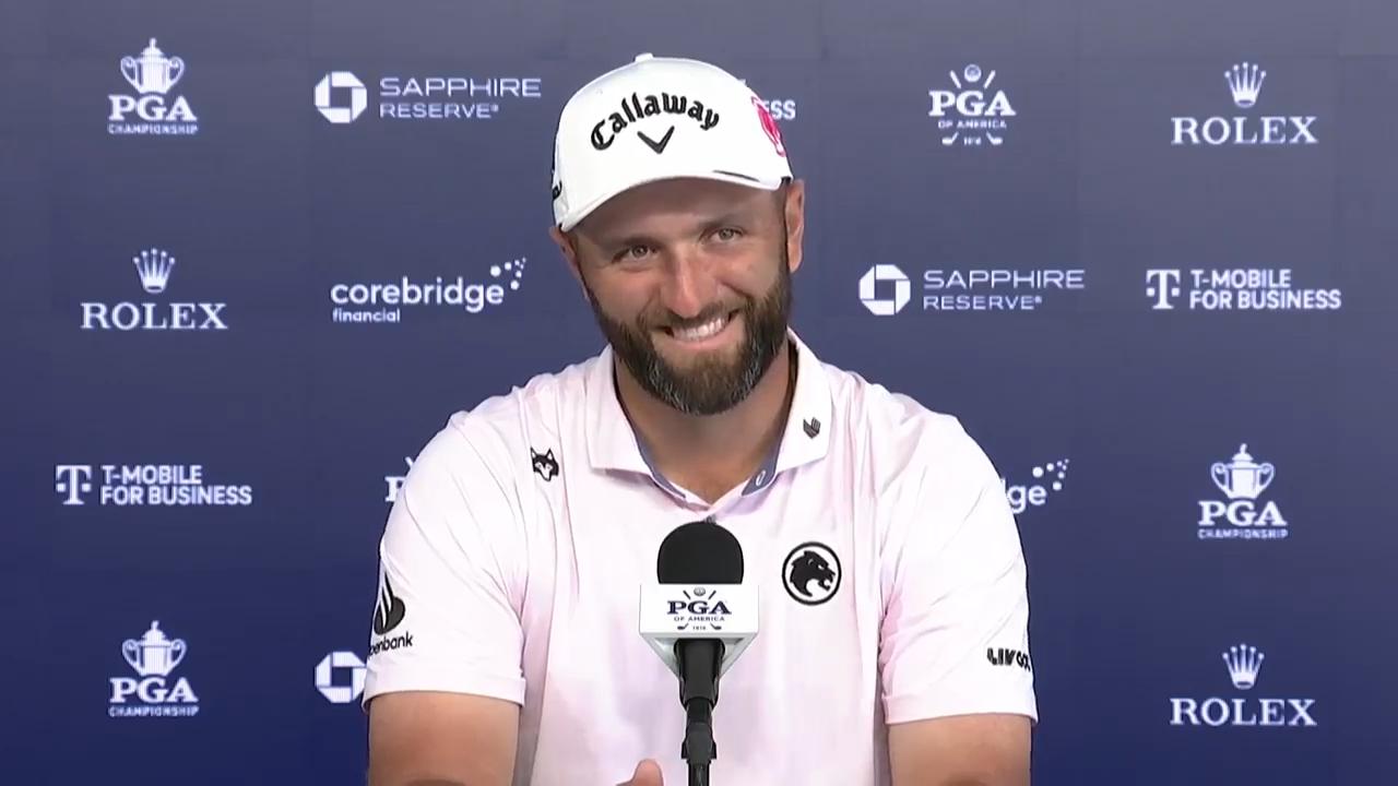Reaction of Rahm, Rai, Scheffler, Rose, Schmid, Aberg at PGA Championship
