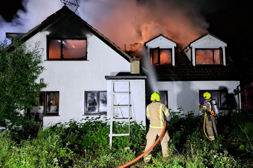 House bursts into flames after electrical fault sparks blaze