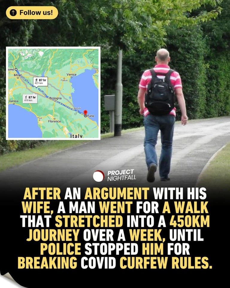 Argument sparks 450km odyssey: Italy's 'Forrest Gump' walks off rage ...