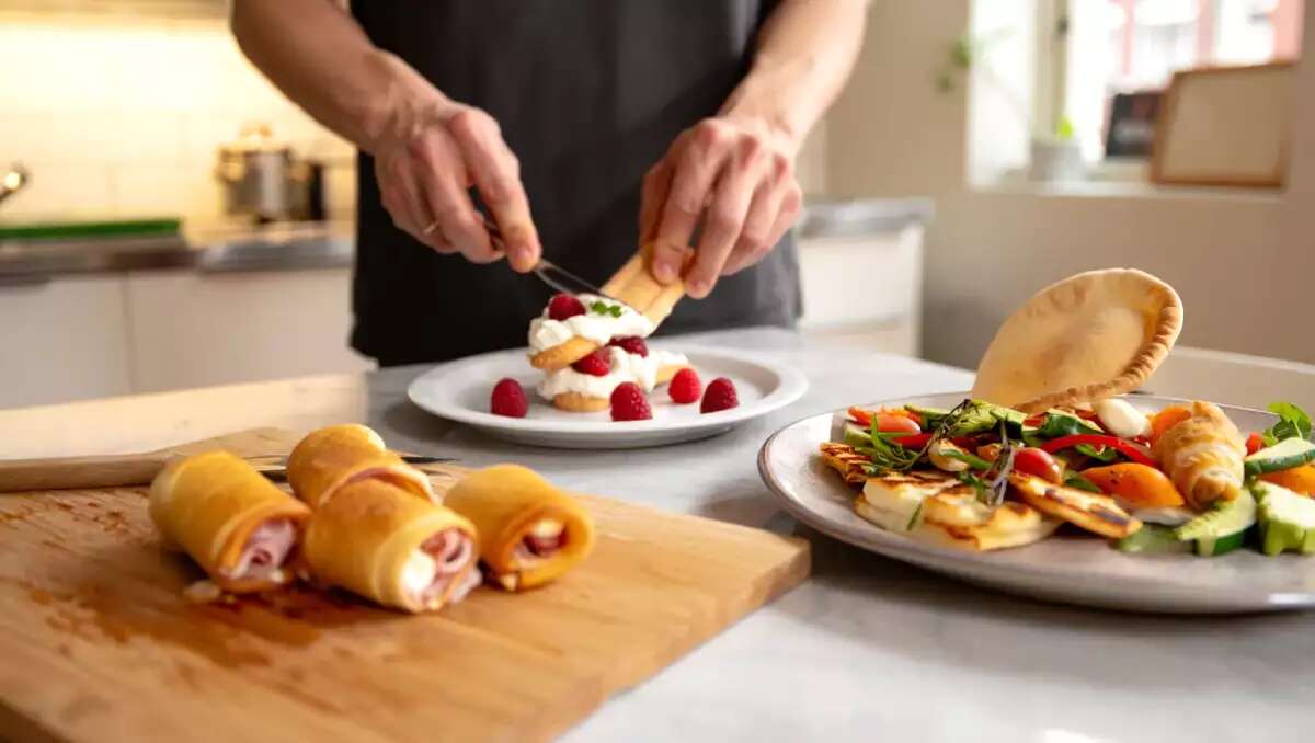 Dagens meny, 17 maj: läckra pizzabullar, gyros med halloumi och ...