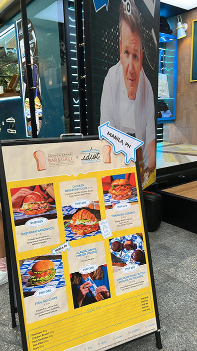World's first Gordon Ramsay idiot sandwich pop-up now open in BGC