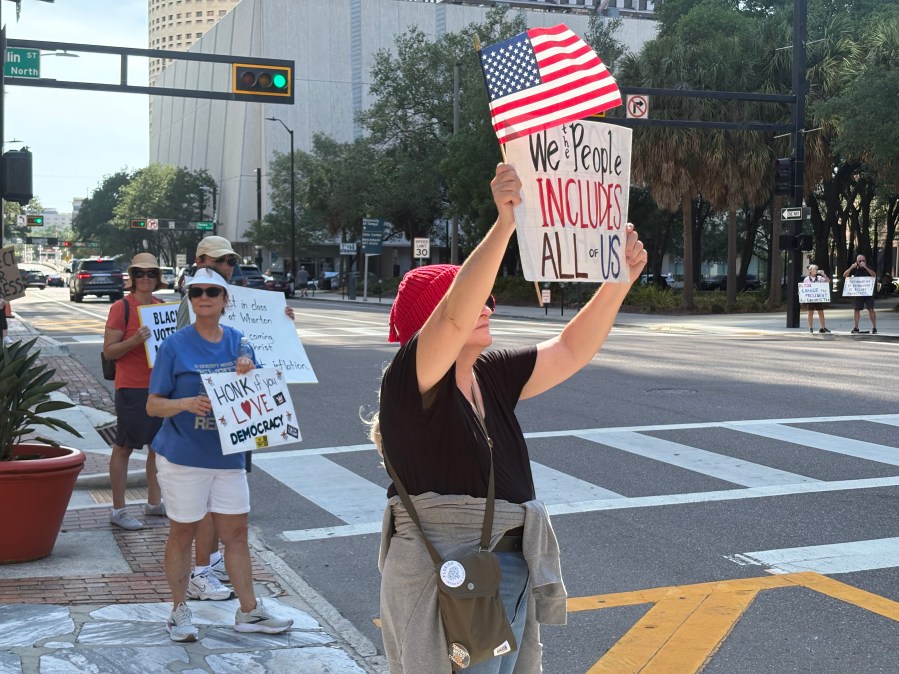 ‘It’s diving people’: Bay area protesters rally against Florida ...