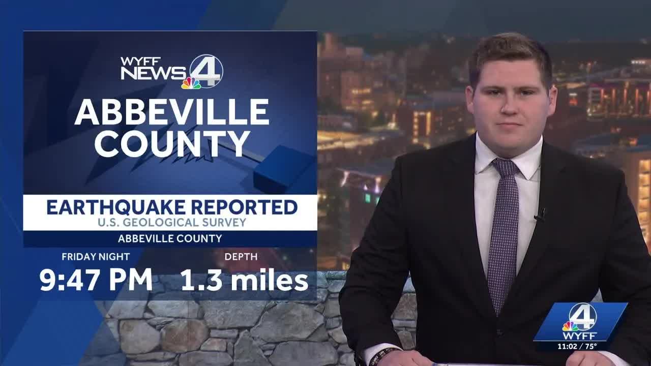 Earthquake reported near Calhoun Falls