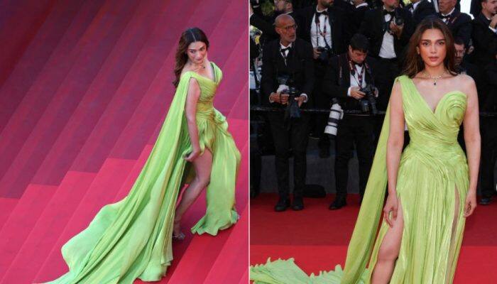 Cannes 2026: Aditi Rao Hydari dazzles in bold lime-green couture gown