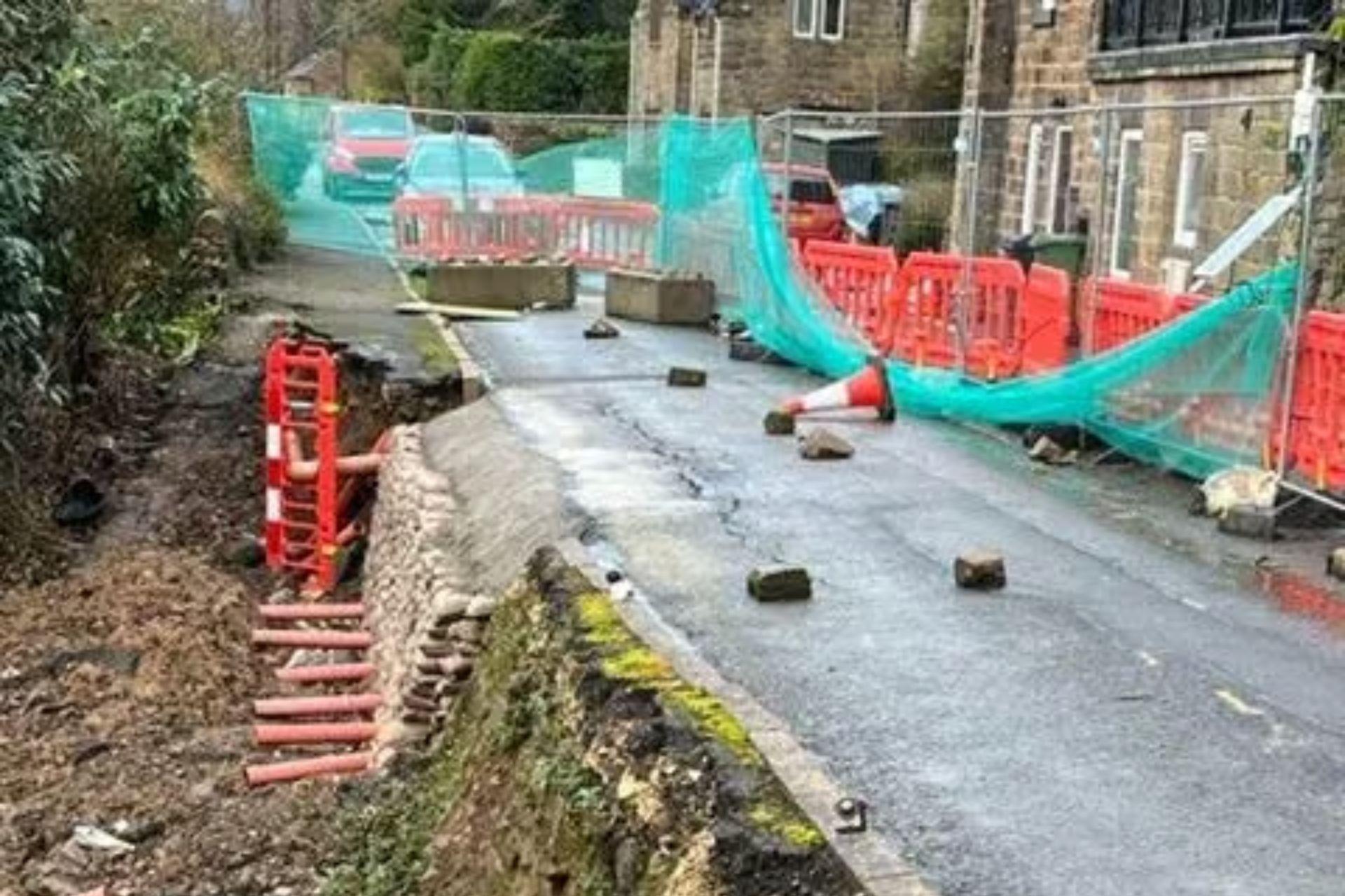 Council issues update on landslip-hit Derbyshire road closed since 2022