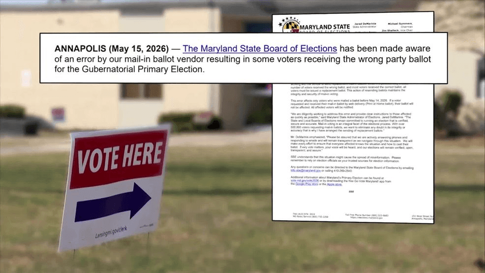Calls for transparency after Maryland State Board of Elections mail-in ...