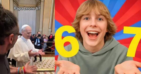 Video: Papa León XIV es captado haciendo el six seven y se hace viral