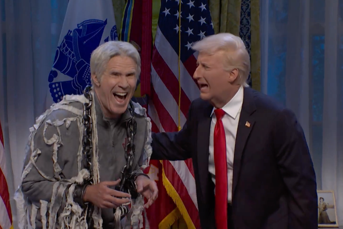 SNL’s Trump and Will Ferrell as Epstein’s ghost duet in season finale