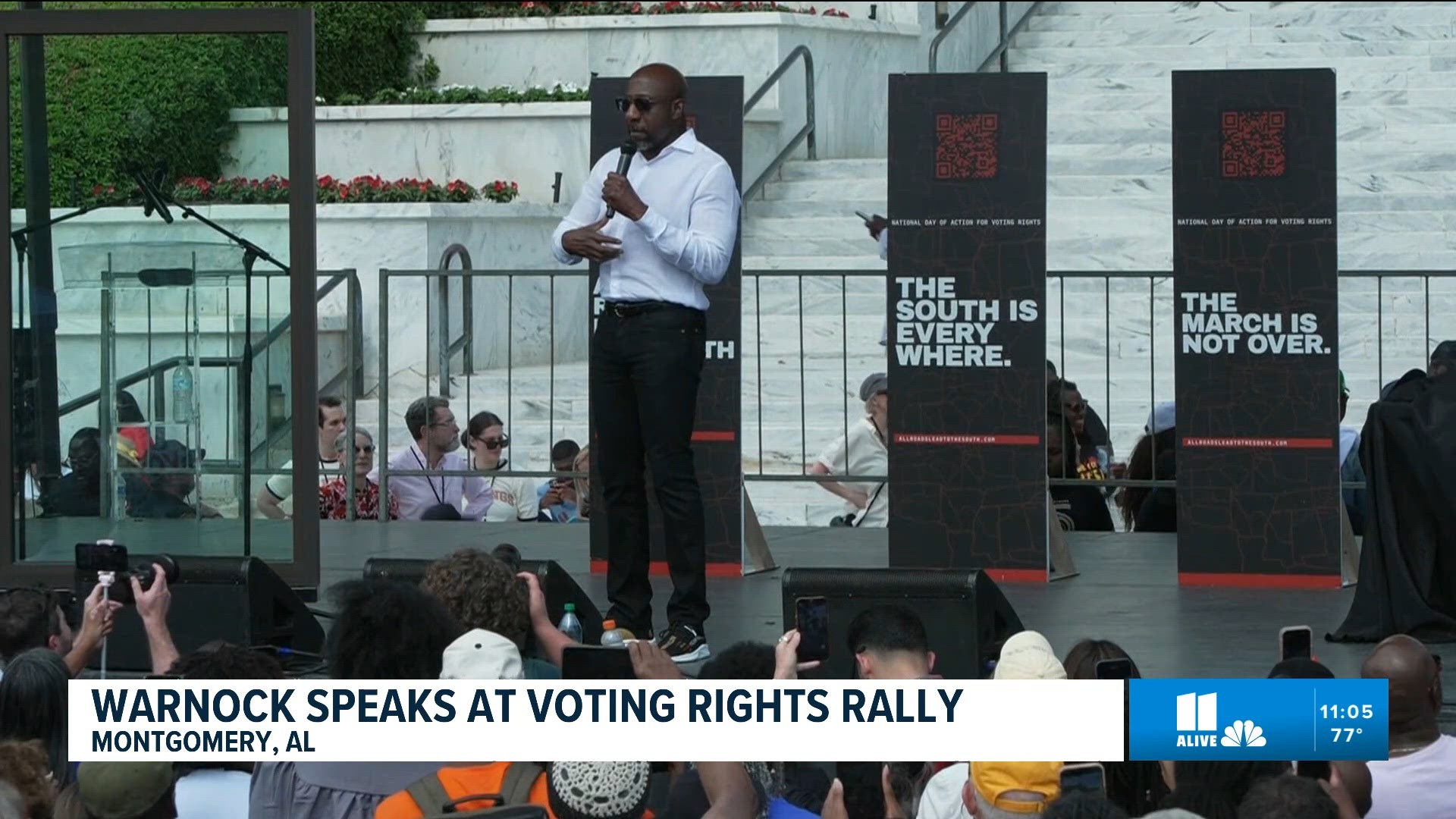 Voting rights rally protests redistricting