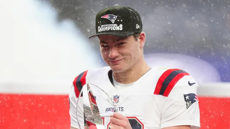 Patriots Drake Maye thankful to have repeat OC for first time in adult life