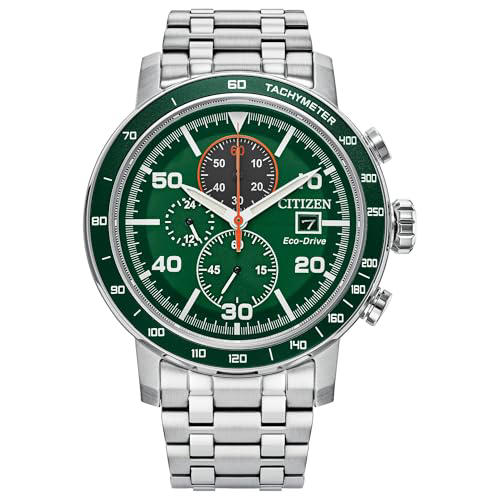 Citizen's gorgeous green and silver Brycen chronograph watch is over 50 ...