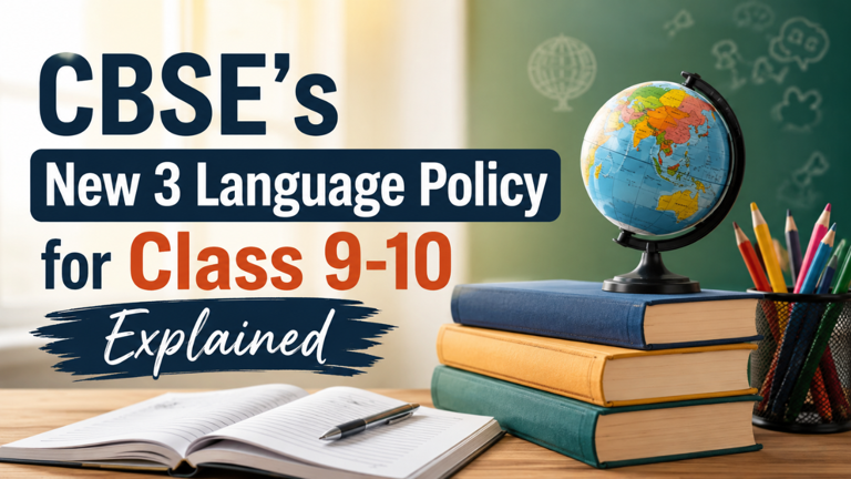 CBSE's new 3 language policy for class 9-10 explained