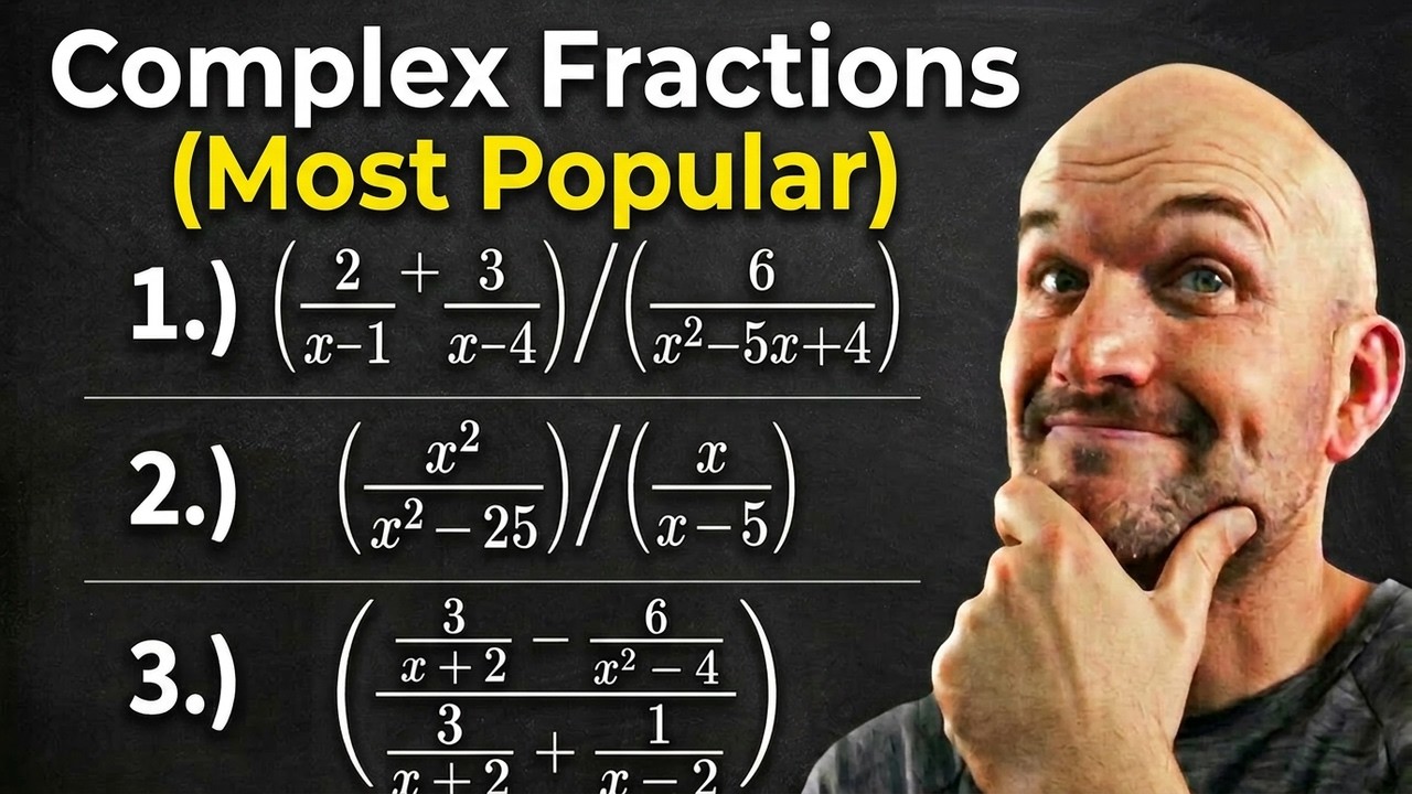 Complex fractions to simplify (taught every year)