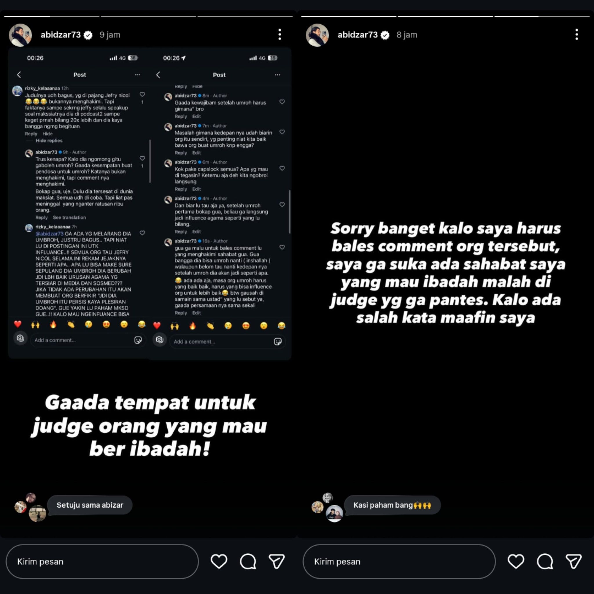 Geram Jefri Nichol dicibir tak layak ikut umrah, Abidzar Al Ghifari ...